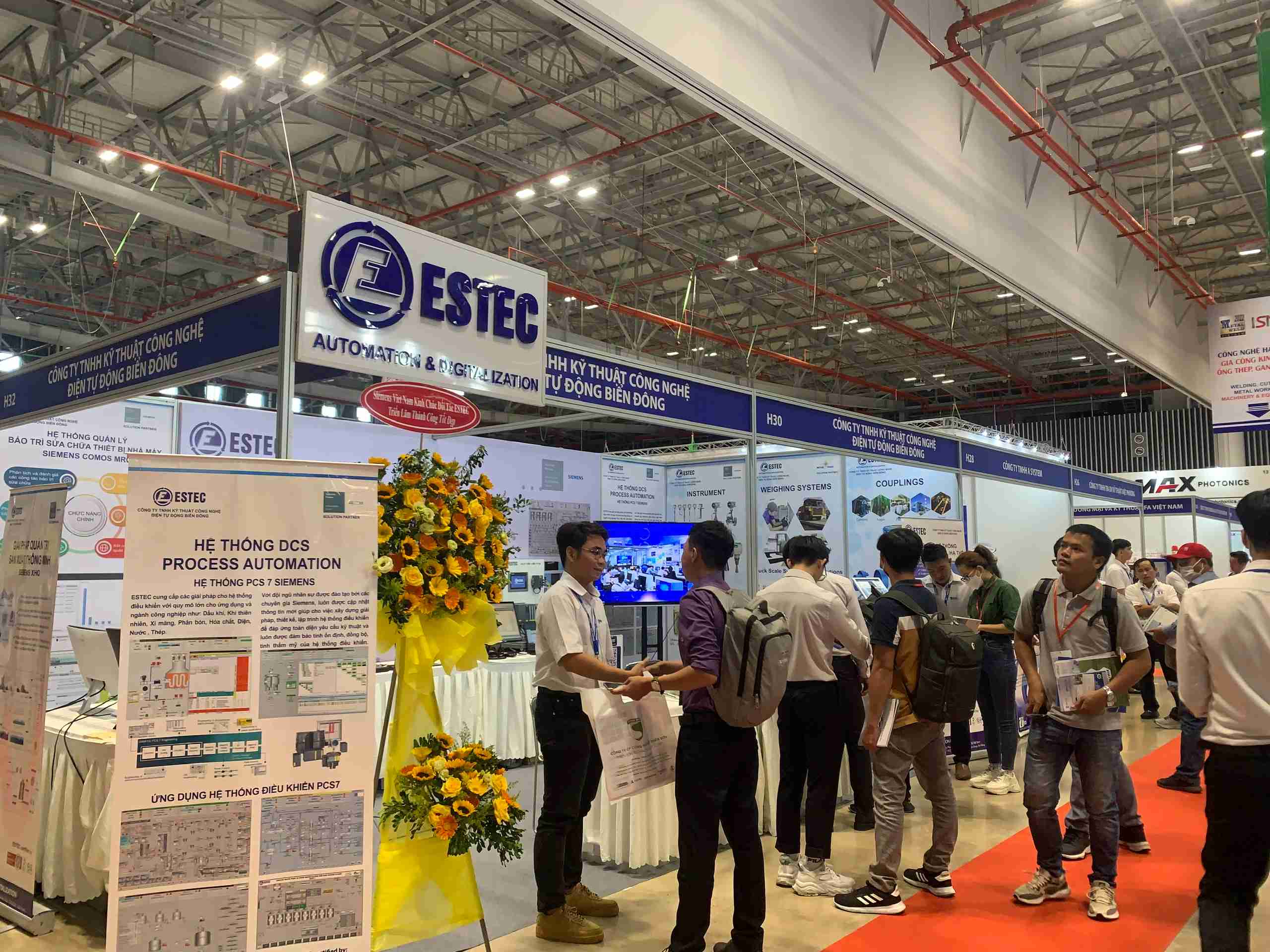 ESTEC THAM GIA TRIỂN LÃM VỀ ĐIỀU KHIỂN, TỰ ĐỘNG HÓA VÀ THIẾT BỊ CÔNG N